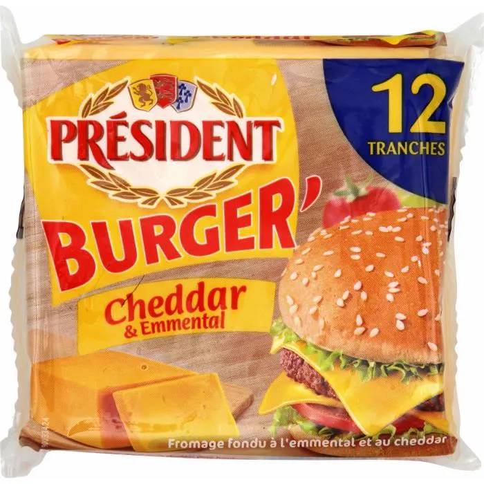 Auchan - Fromage fondu burger' emmental et cheddar 17% de matière ... Auchan - Fromage fondu burger' emmental et cheddar 17% de matière ...