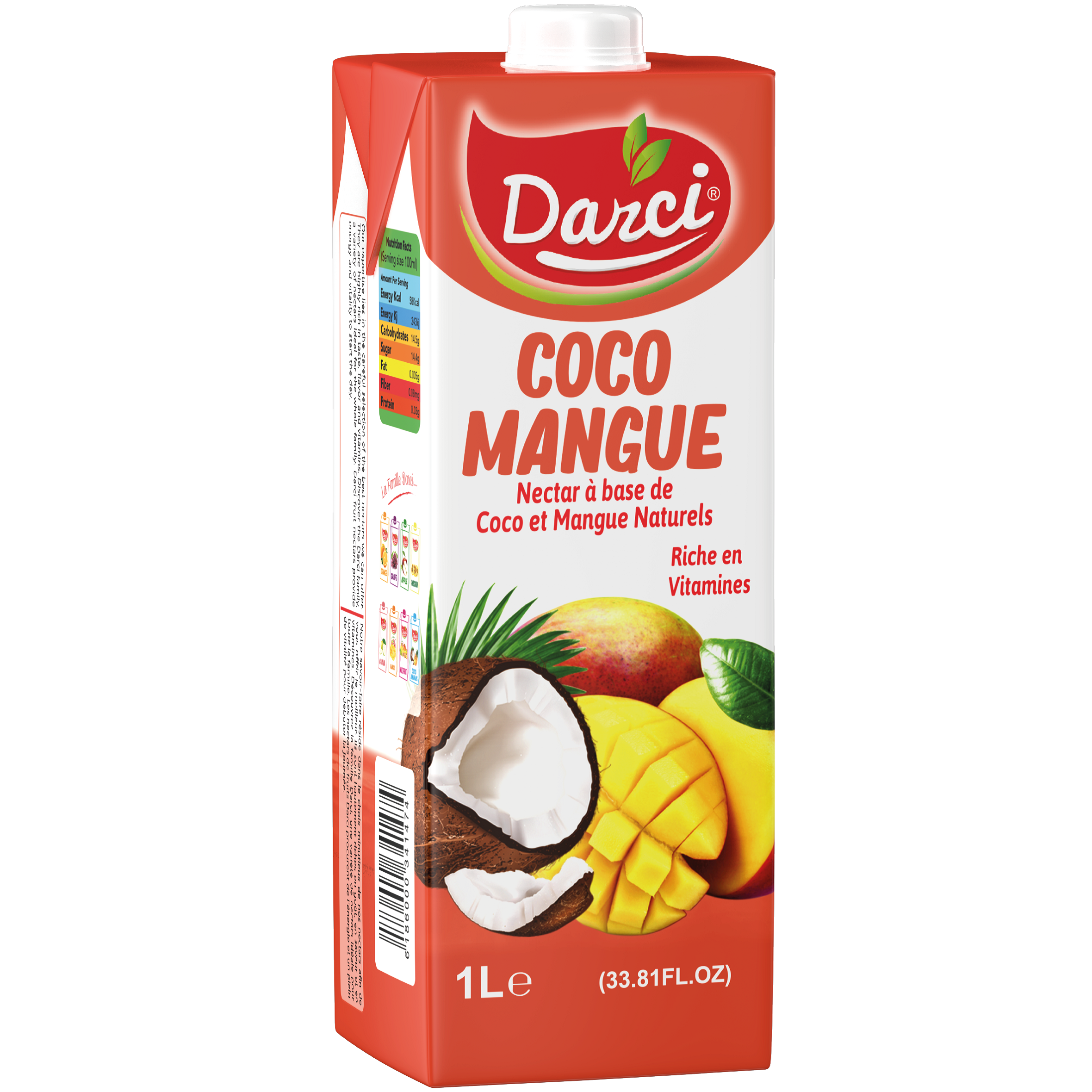 Auchan - Jus nectar coco mangue 1L