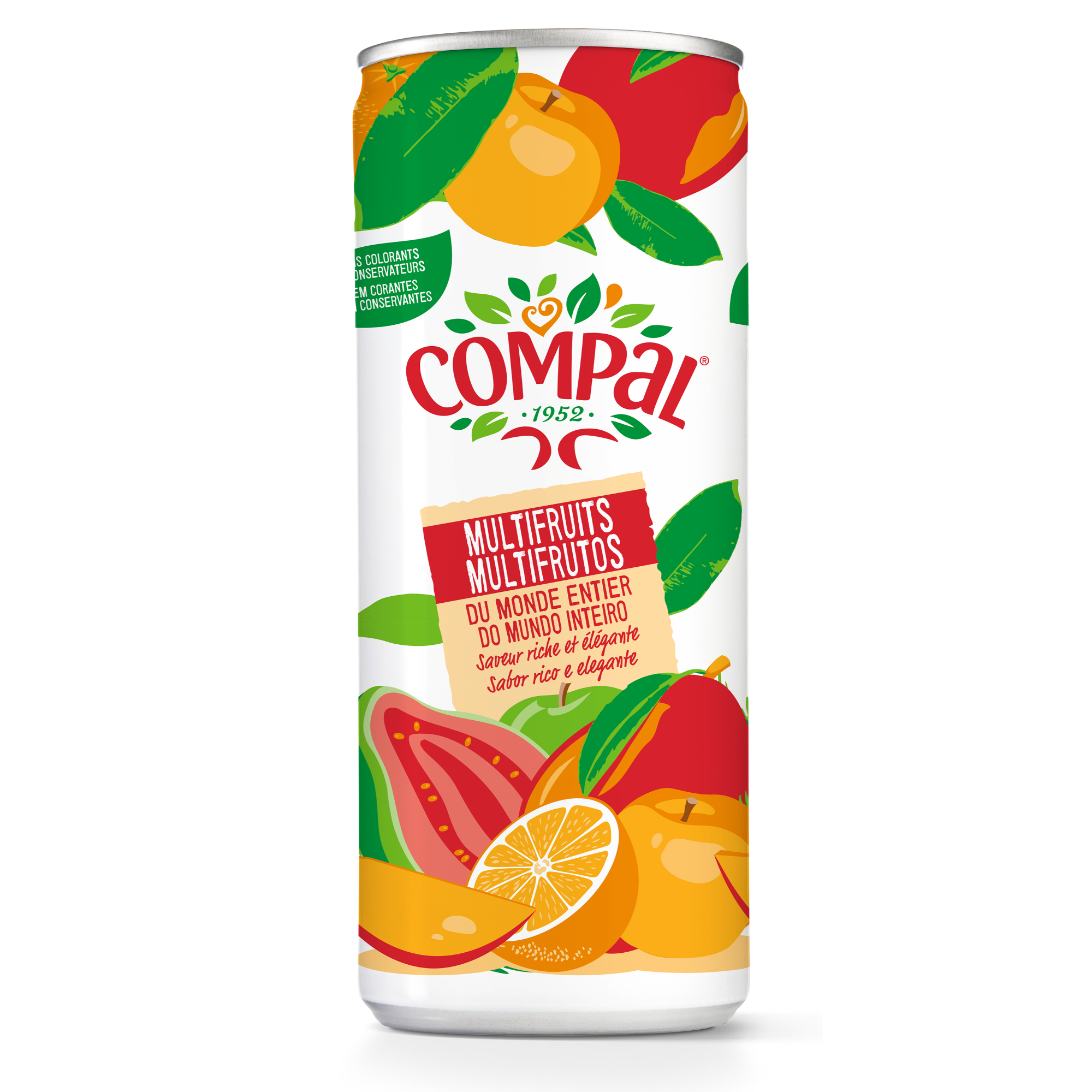 Auchan - Jus multifruit en canette 33cl