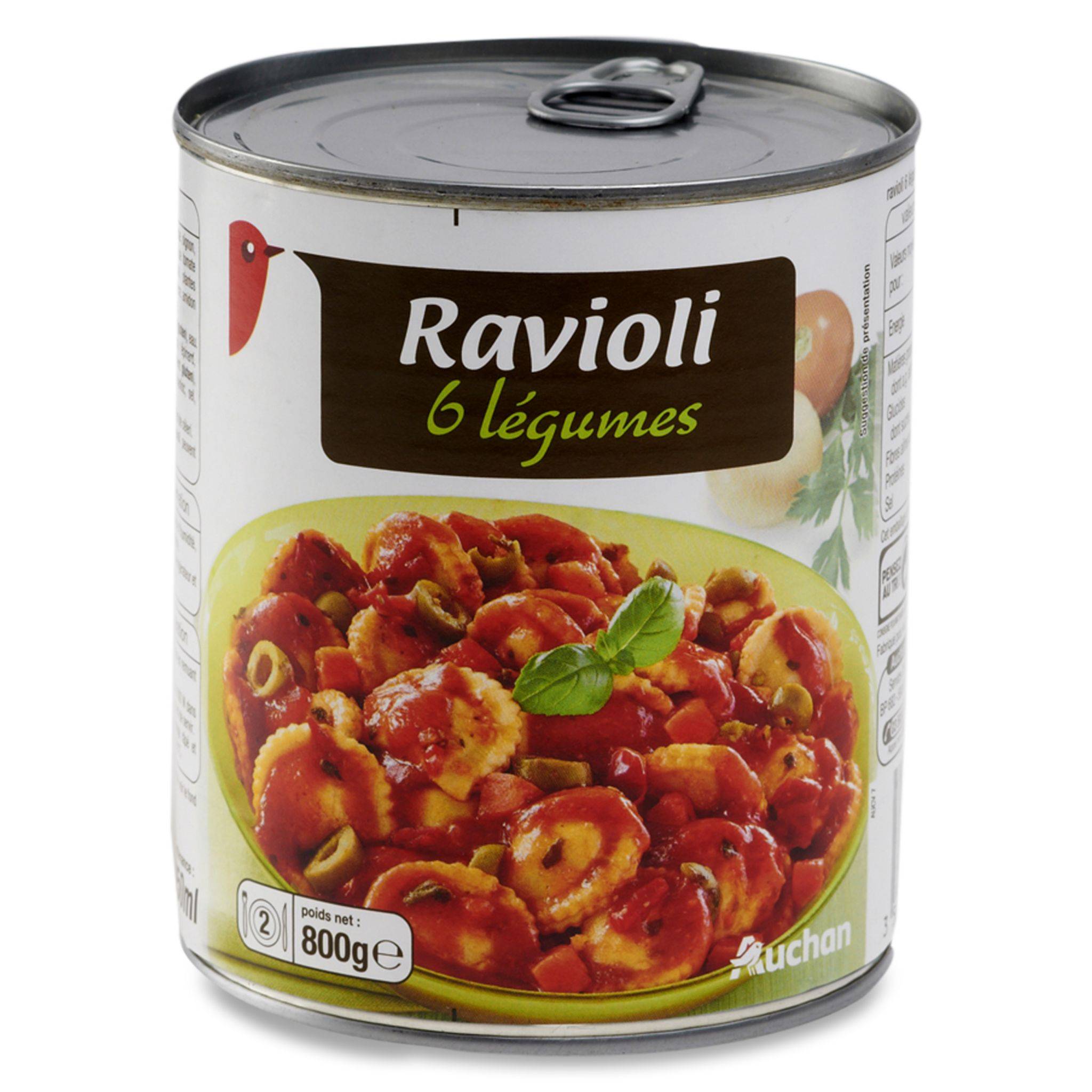 Auchan - Raviolis aux légumes 800g