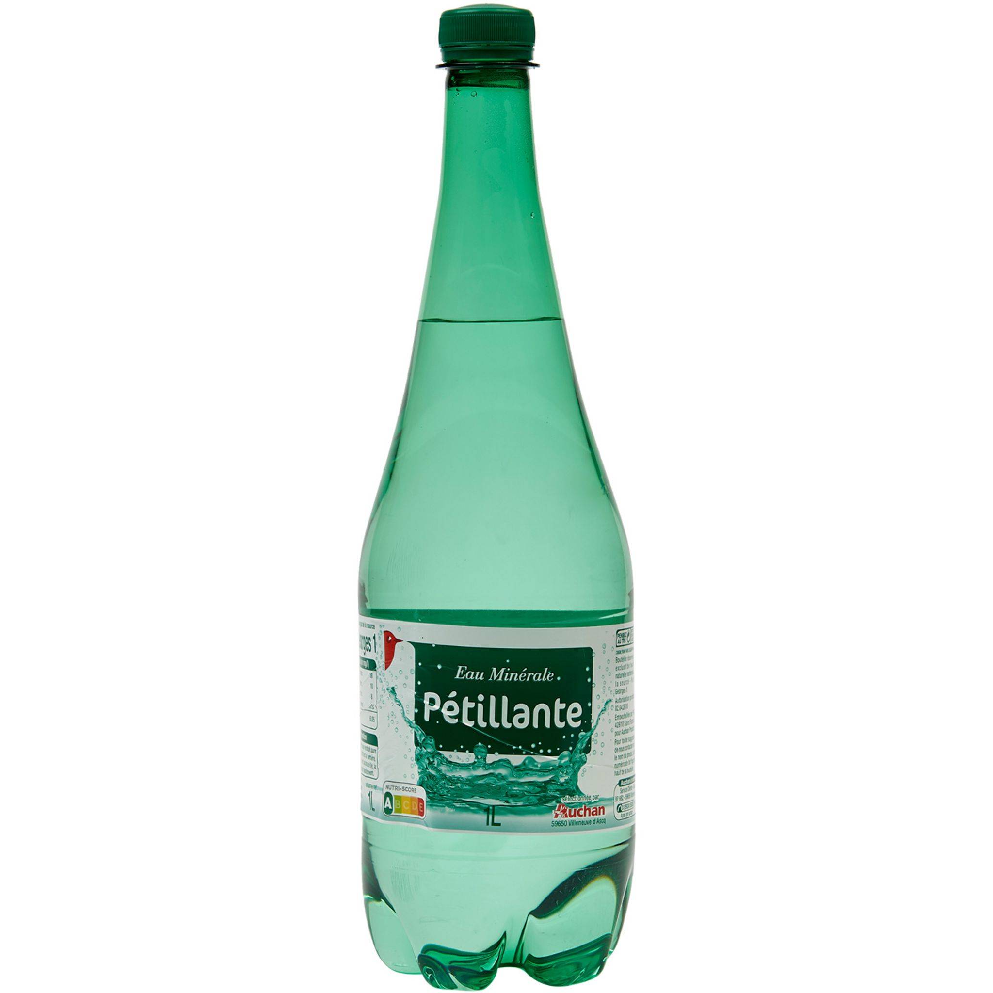Auchan - Eau minérale pétillante 1L