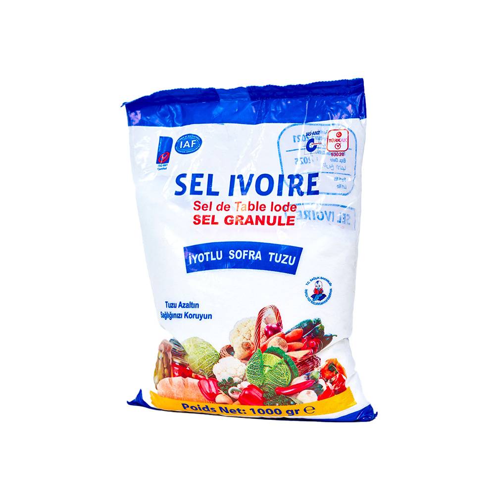 Auchan - Sel de table iodé granulé 1kg