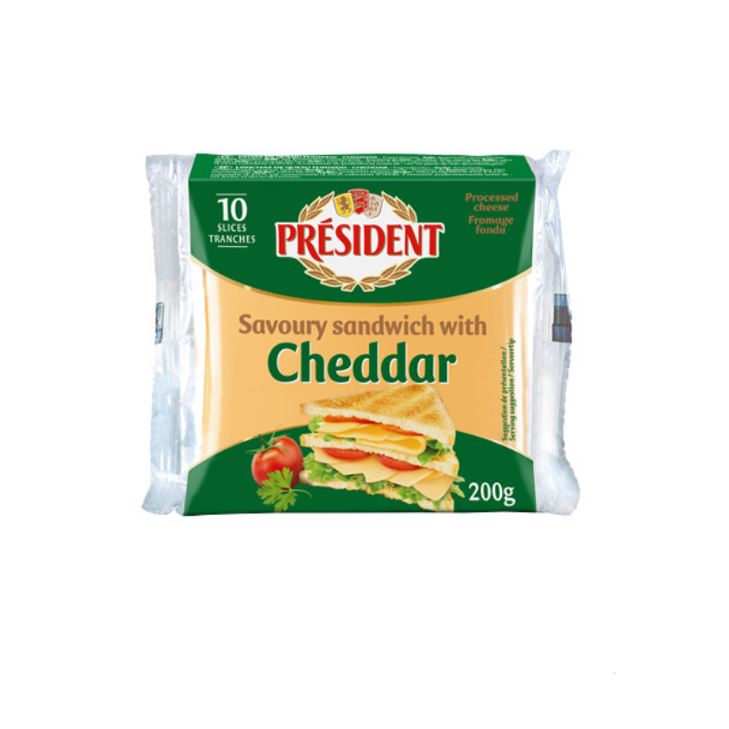 Auchan - Fromage fondu au cheddar x10 200g