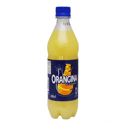 Auchan - Boisson gazeuse à la pulpe de fruit jaune 30cl