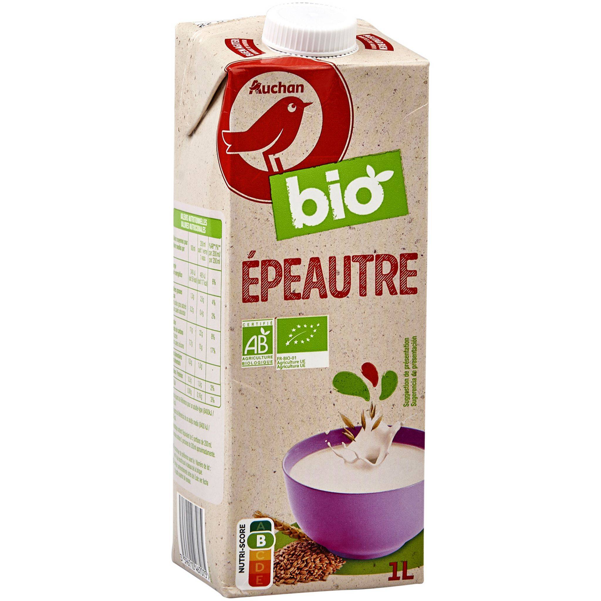 Auchan - Boisson végétale épeautre 1L