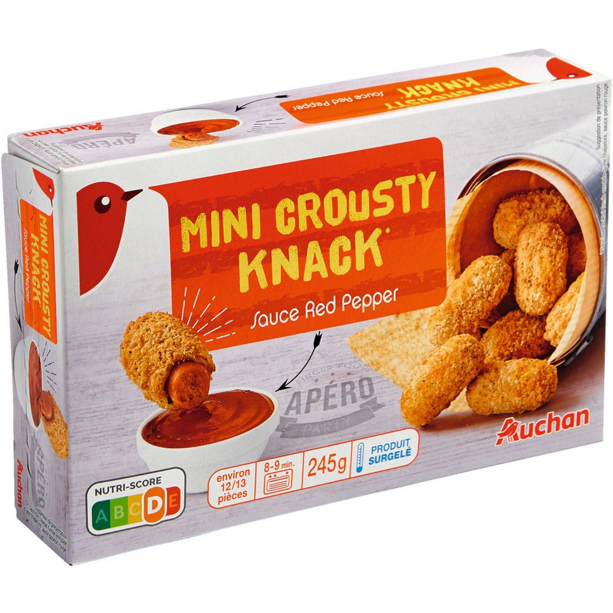 Auchan - Mini crousty knack sauce red pepper 245g