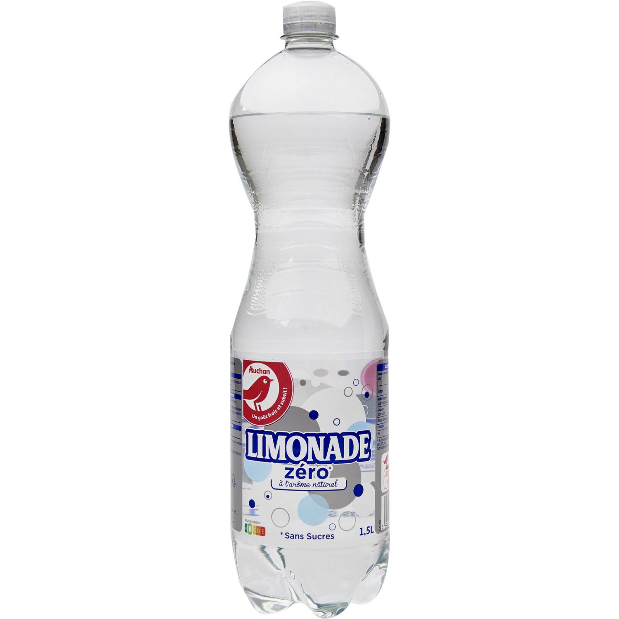 Auchan - Limonade zéro sans sucres 1,5L