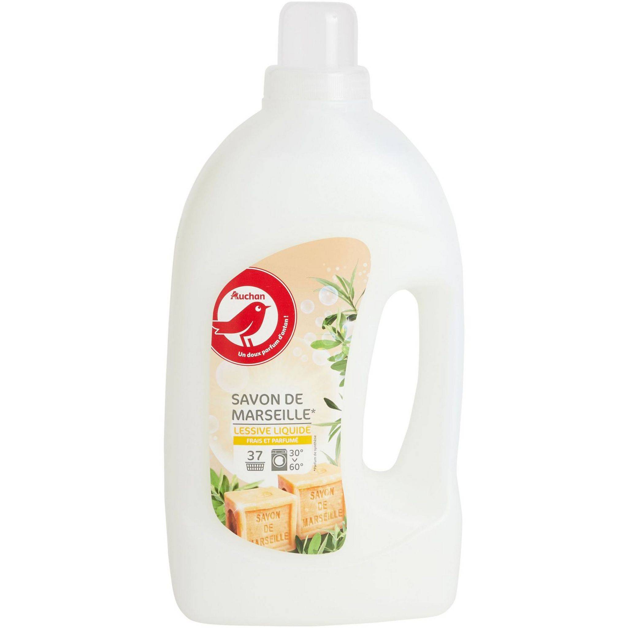 Auchan - Lessive liquide savon de Marseille 2L