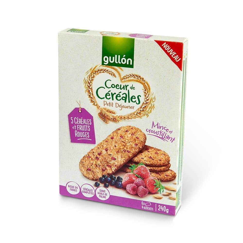 Auchan - Biscuits 5 céréales et fruits rouges 240g